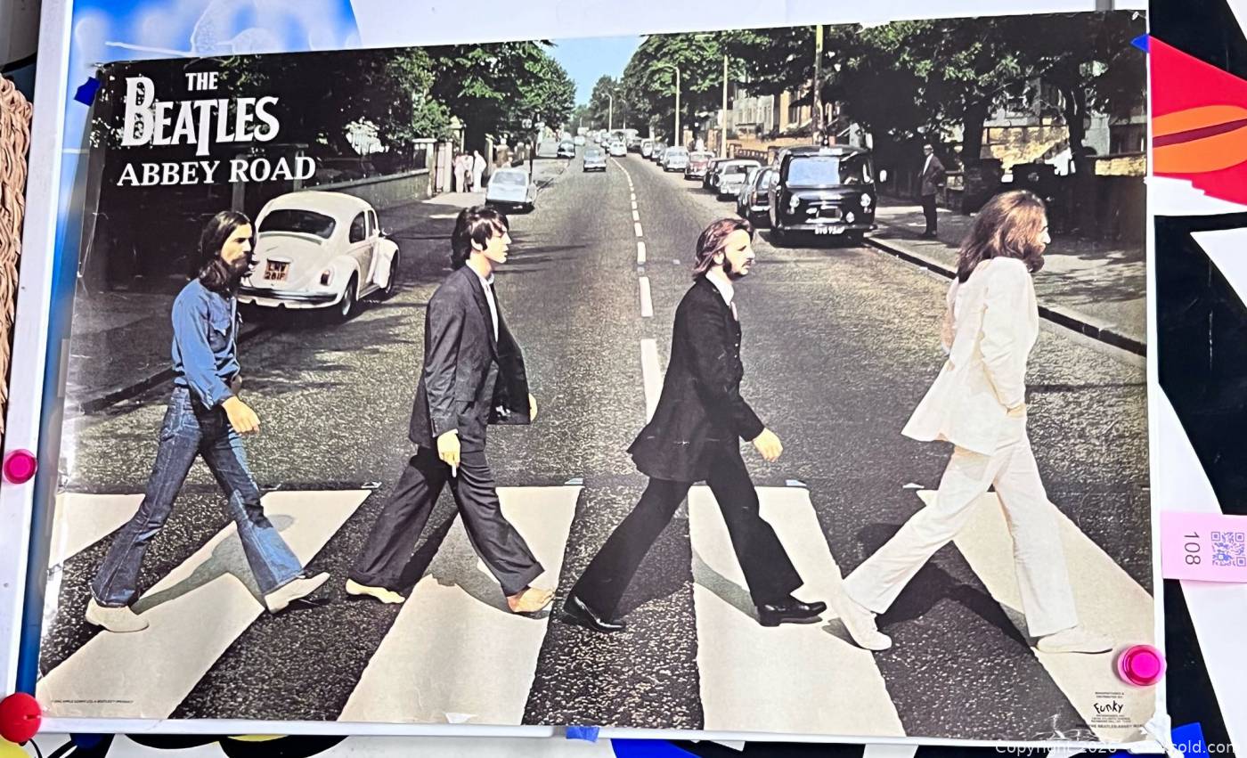 2002 The Beatles Abbey Road poster | Maxsold