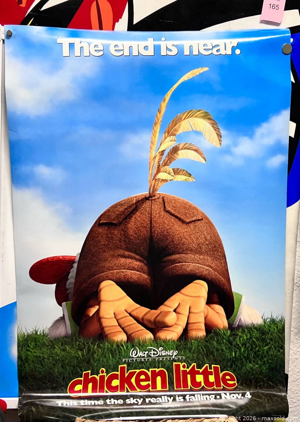 Chicken Little double-sided movie poster | Maxsold