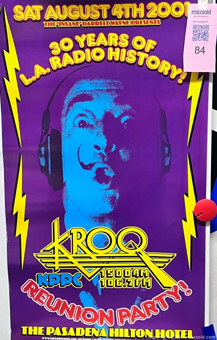 KROQ KPPC Reunion Party Poster 2001 | Maxsold