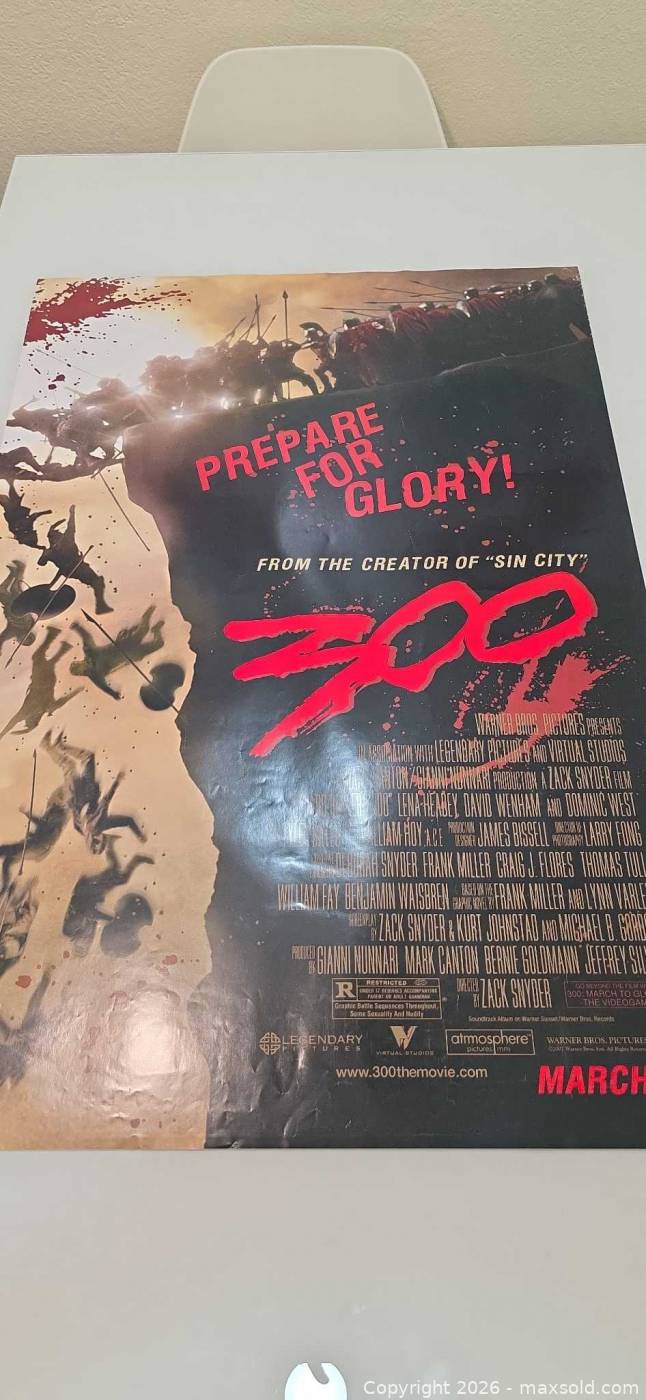 Original 300 theatrical movie poster | Maxsold