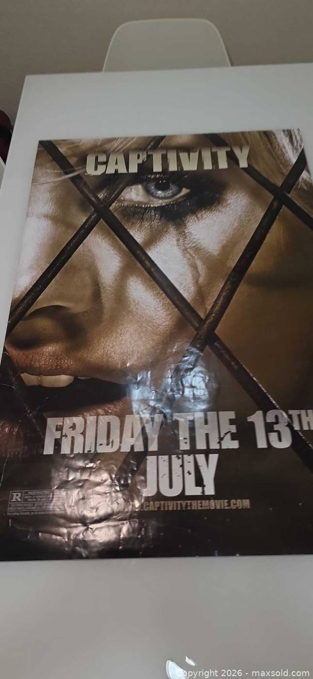 Captivity original movie poster | Maxsold