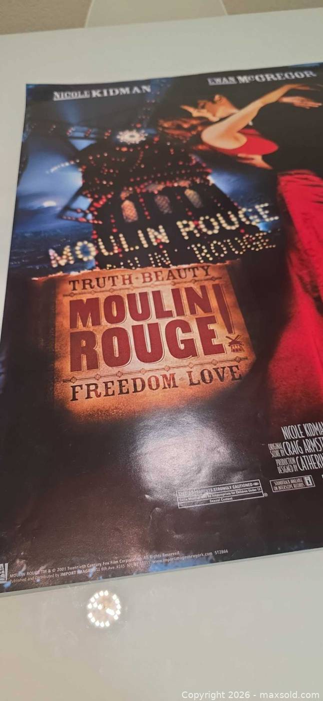 Moulin Rouge! original movie poster | Maxsold
