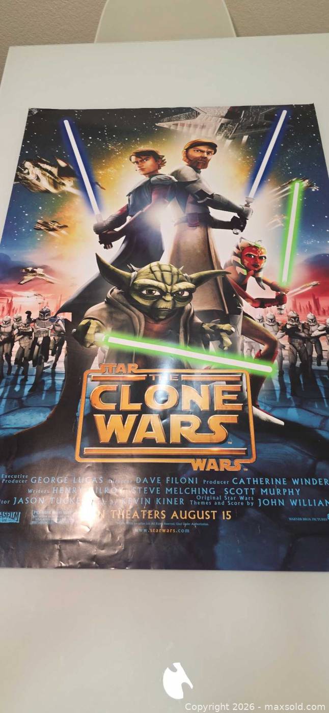 Star Wars: The Clone Wars movie poster | Maxsold