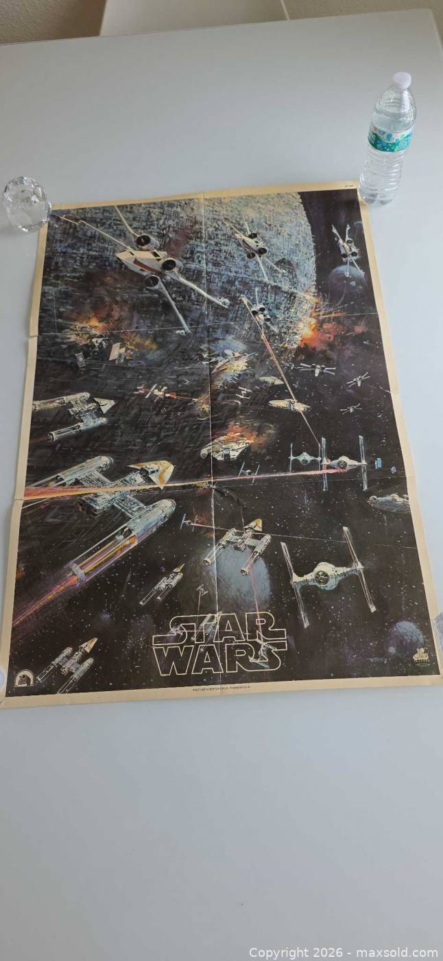 1977 Star Wars space battle poster | Maxsold