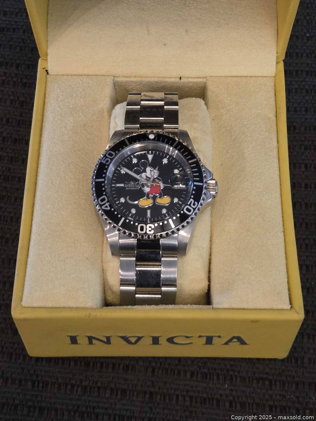 Invicta Mickey Mouse automatic watch with box | Maxsold