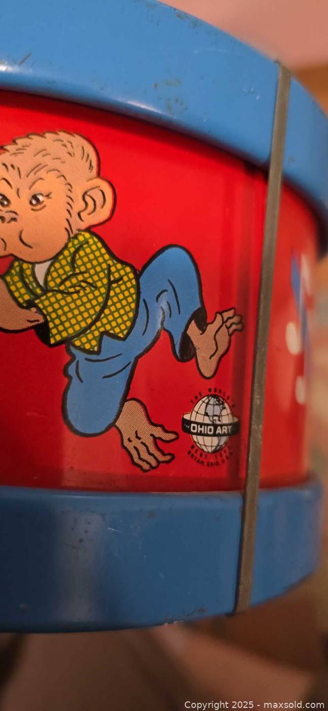 Ohio Art Mid-Century Tin Toy Drums Set of 3 | Maxsold