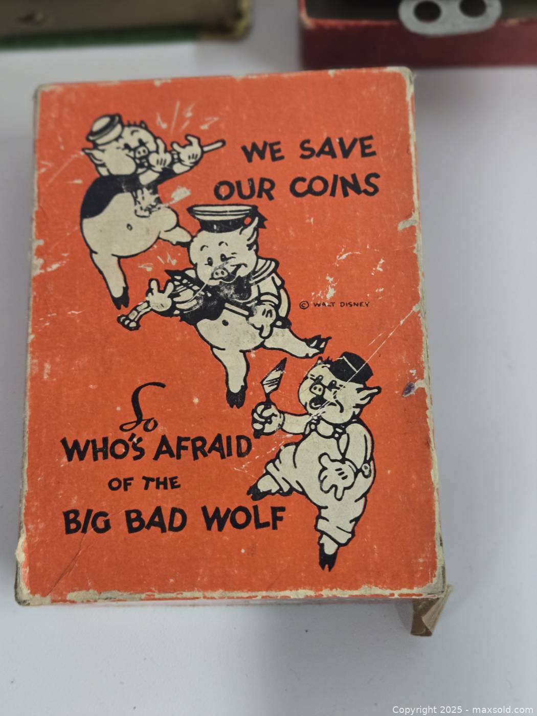 Disney book-shaped tin coin banks with box | Maxsold