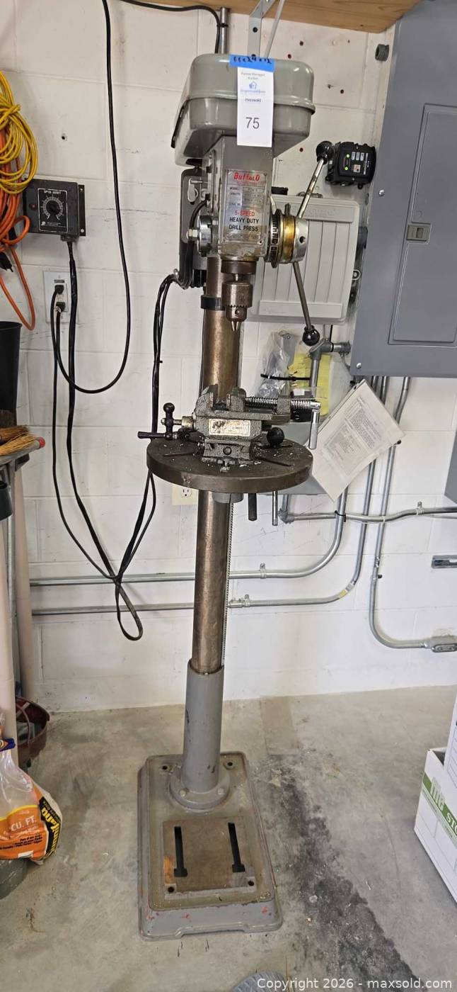 Buffalo FDM-5 Heavy Duty Floor Drill Press | Maxsold