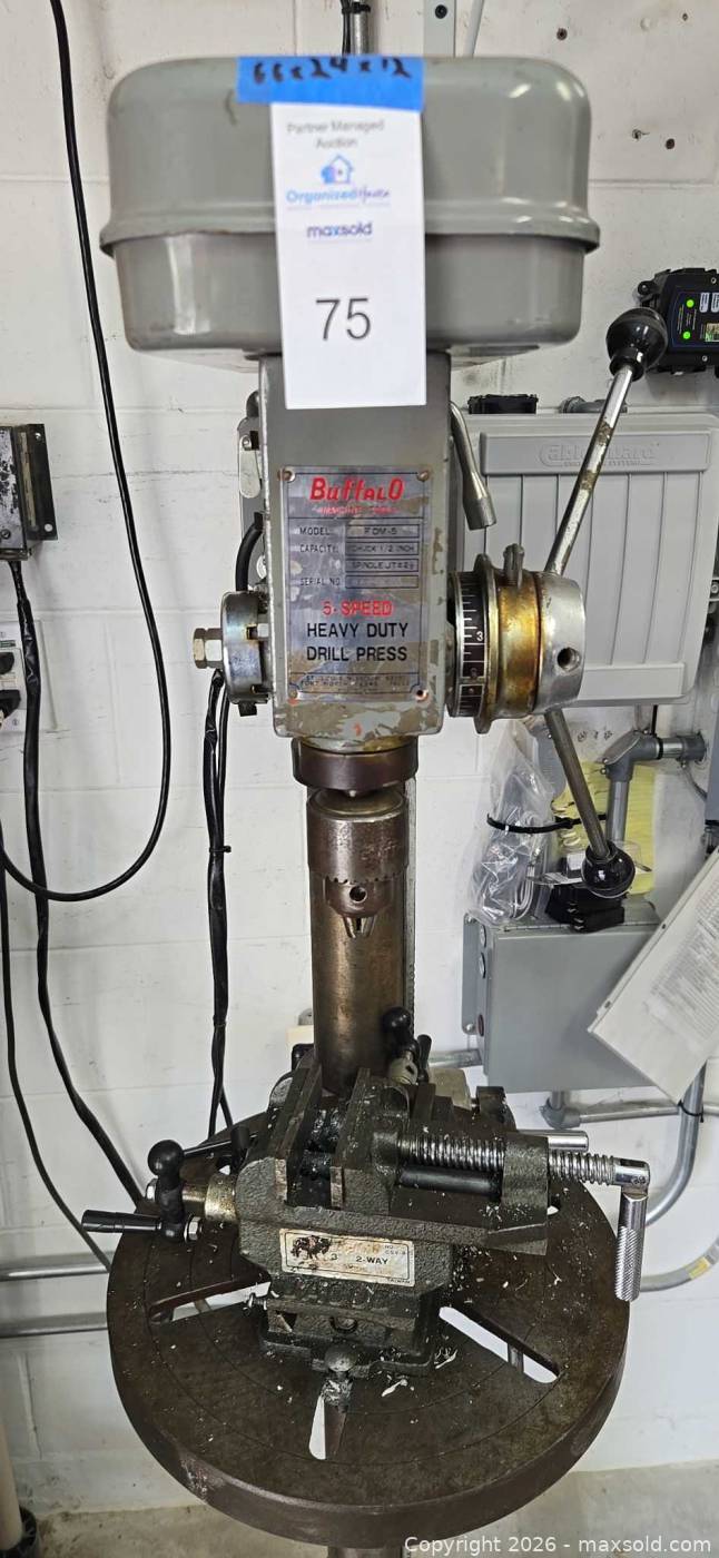 Buffalo FDM-5 Heavy Duty Floor Drill Press | Maxsold