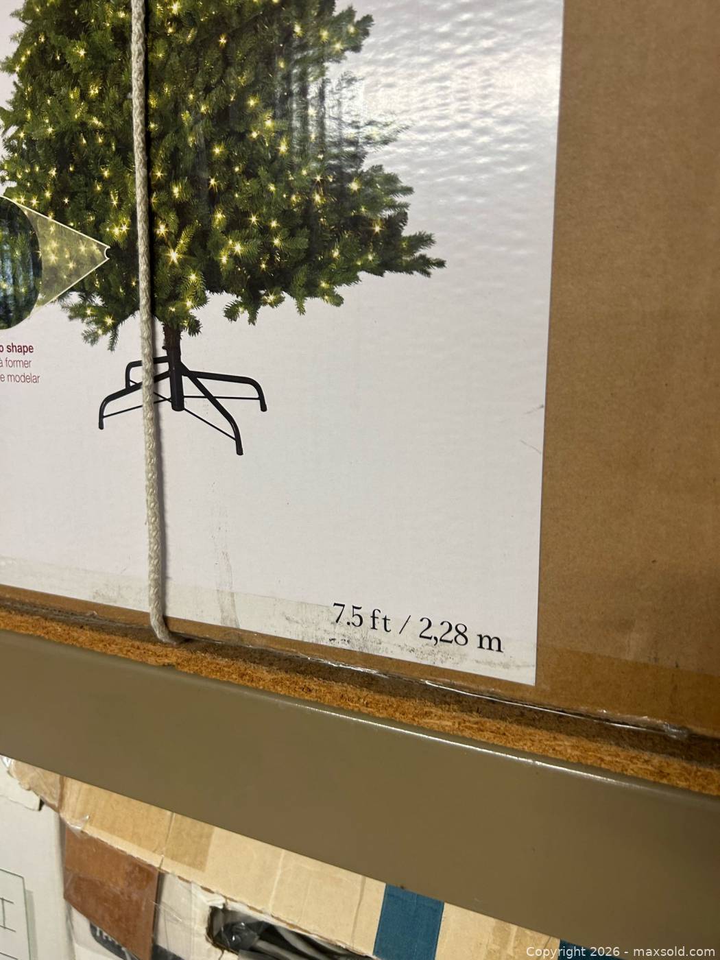 Holiday Living 7.5 ft Pre-Lit Crystal Pine Tree | Maxsold