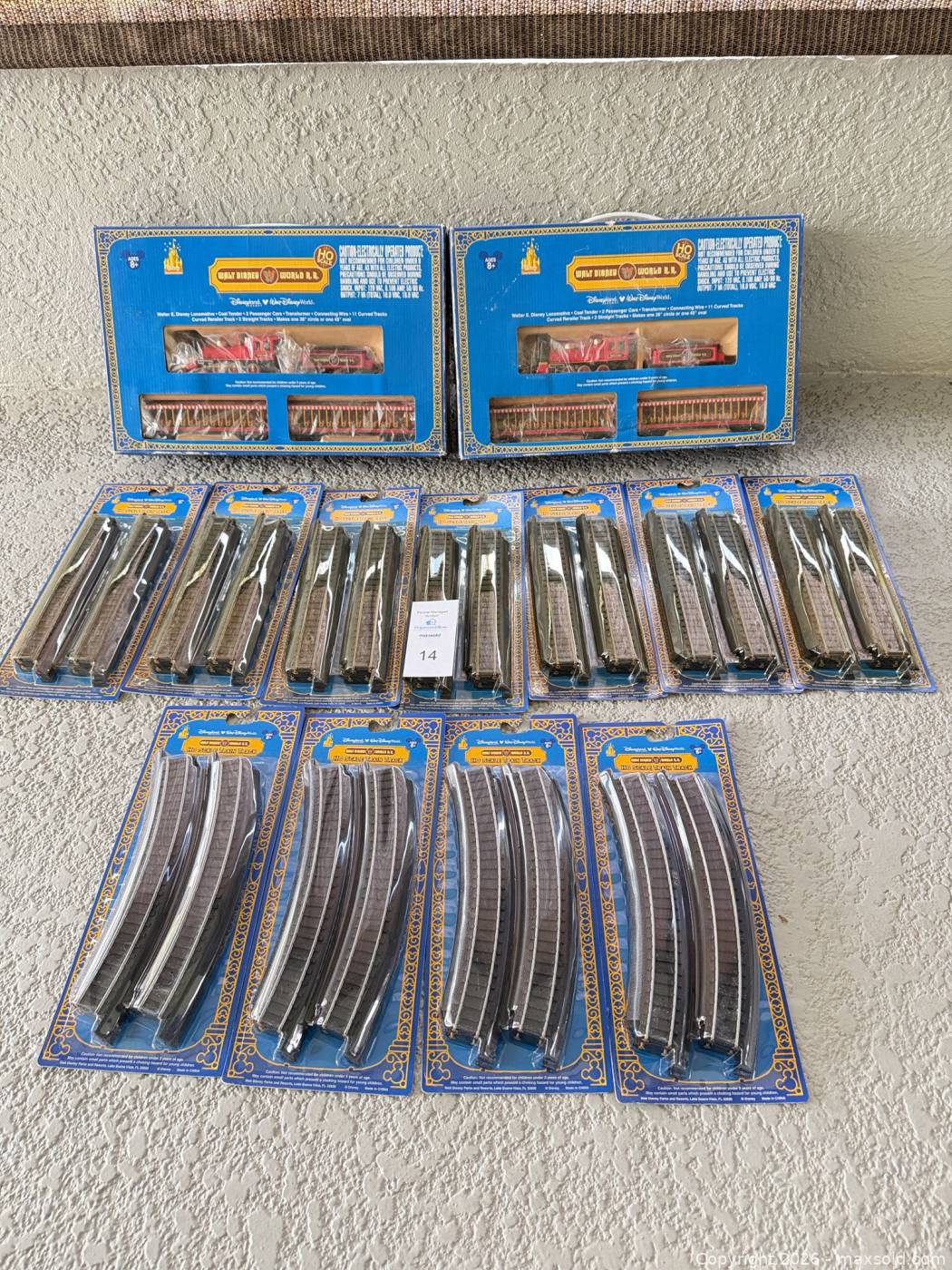 2 Walt Disney World R.R. HO train sets with unopened HO track packs ...