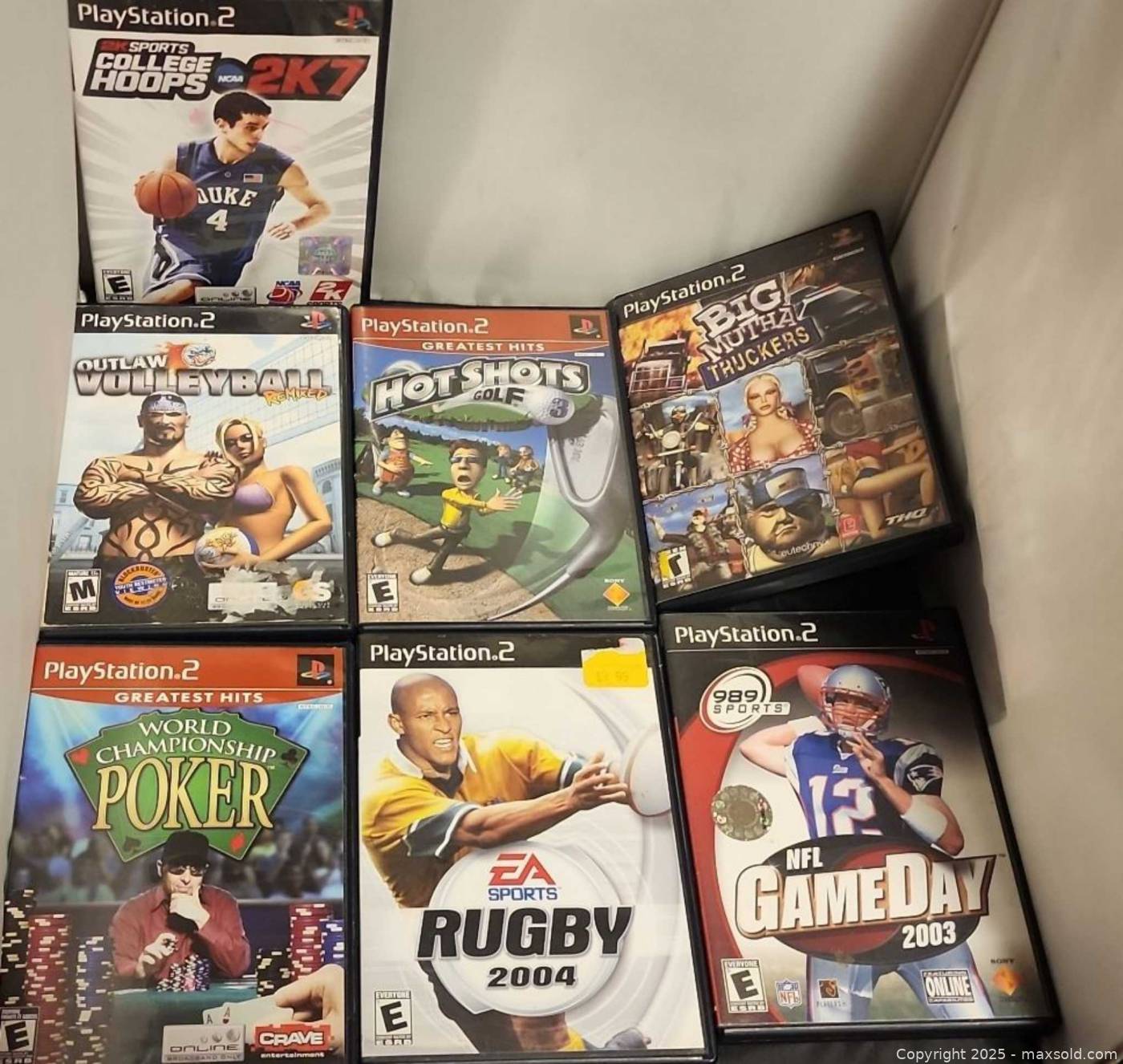 PlayStation 2 games, 7 titles with cases | Maxsold