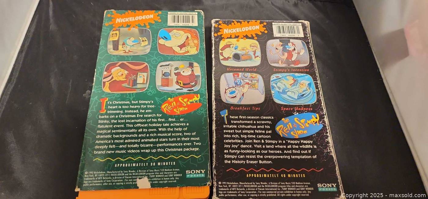 Ren & Stimpy Show VHS pair: Classics Vol 1 & Have Yourself a Stinky ...