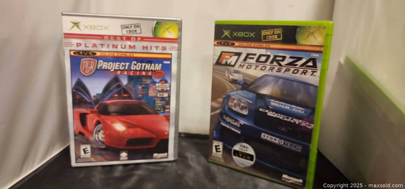 Xbox original games Forza Motorsport and Project Gotham Racing 2 | Maxsold