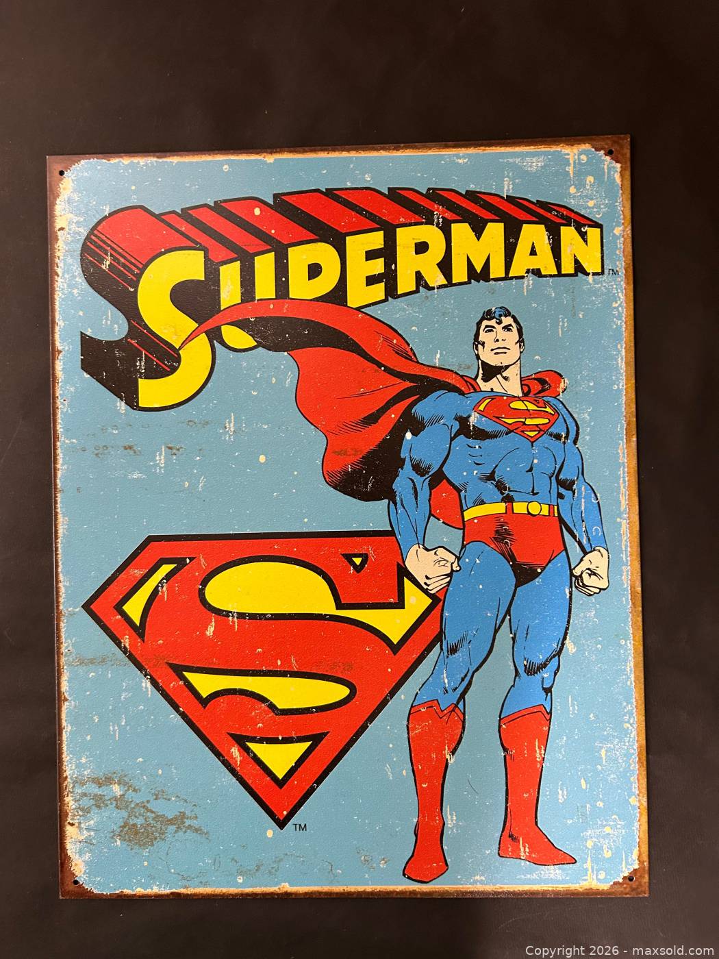 Set of four retro comic metal wall signs | Maxsold