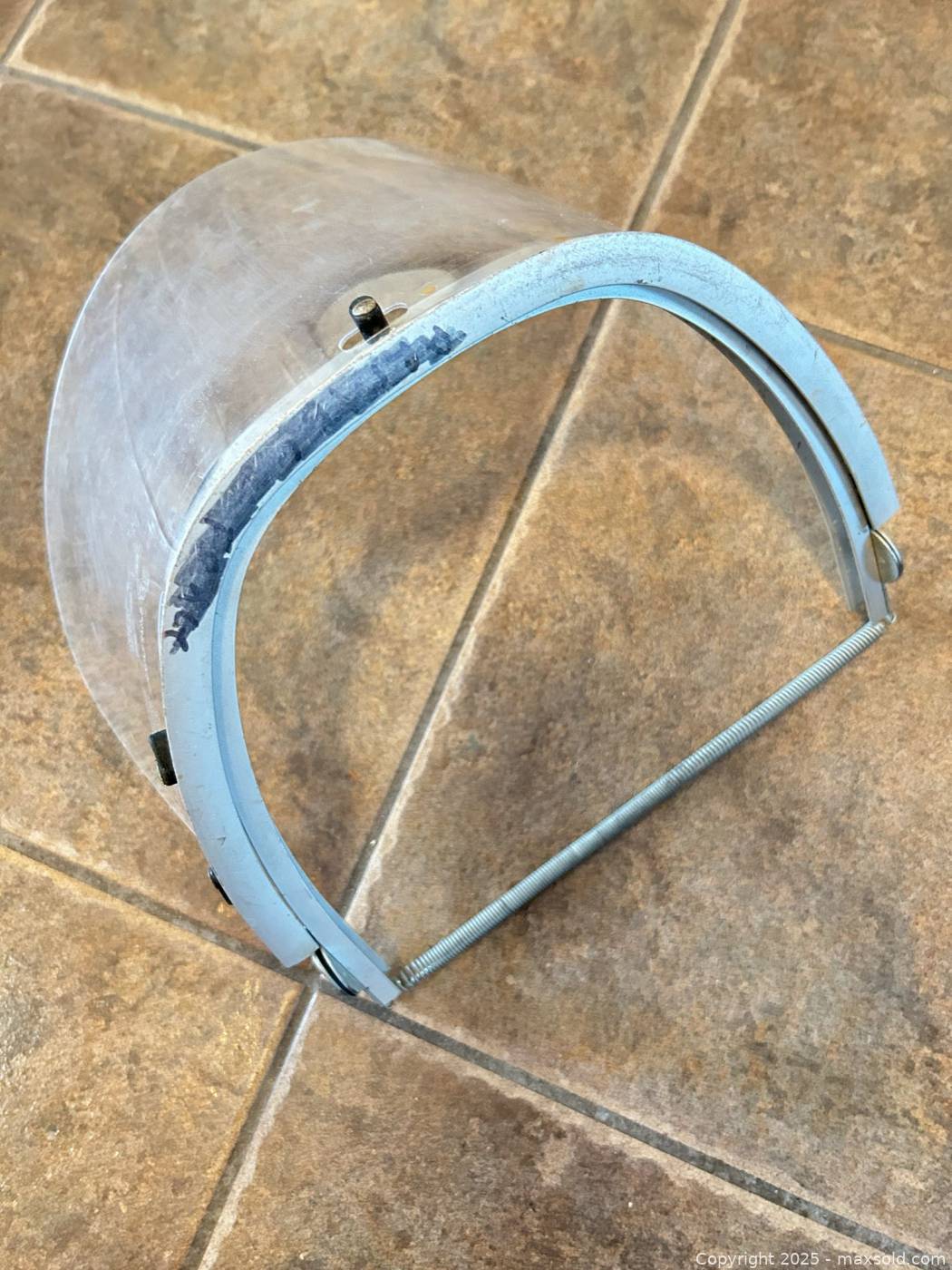 Aluminum face shield bracket with clear visor | Maxsold