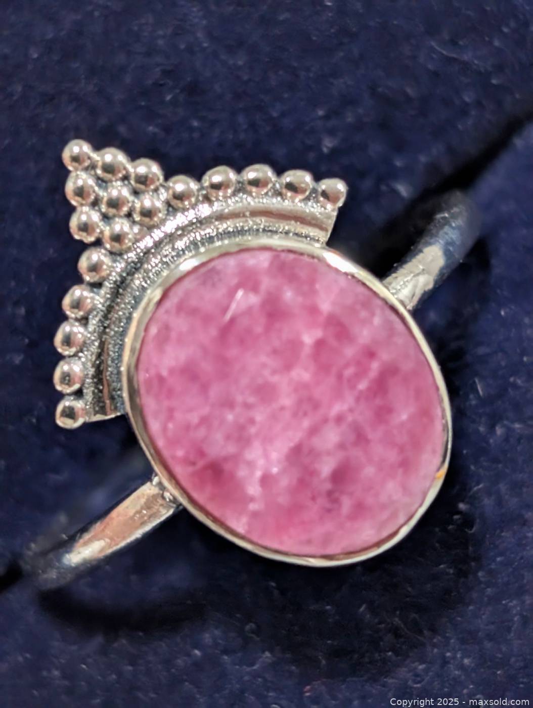 Silver Ruby Ring Size 8 | Maxsold