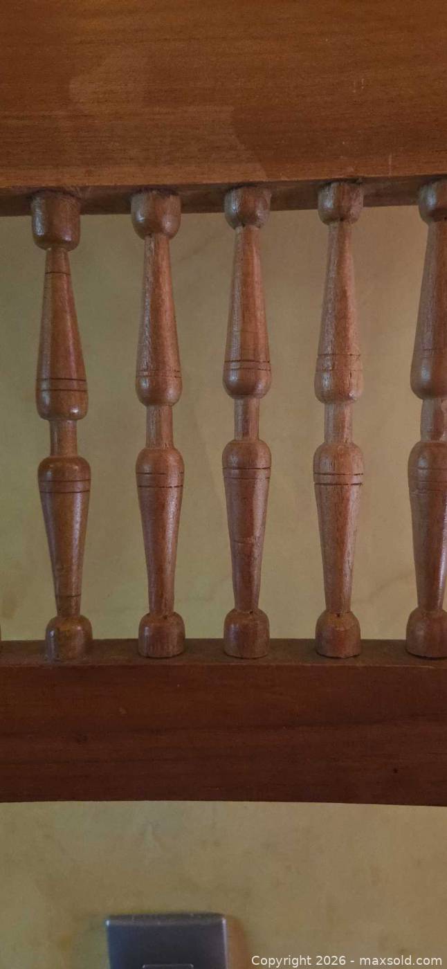 Solid Wood Armchair with Carved Lion Armrests | Maxsold