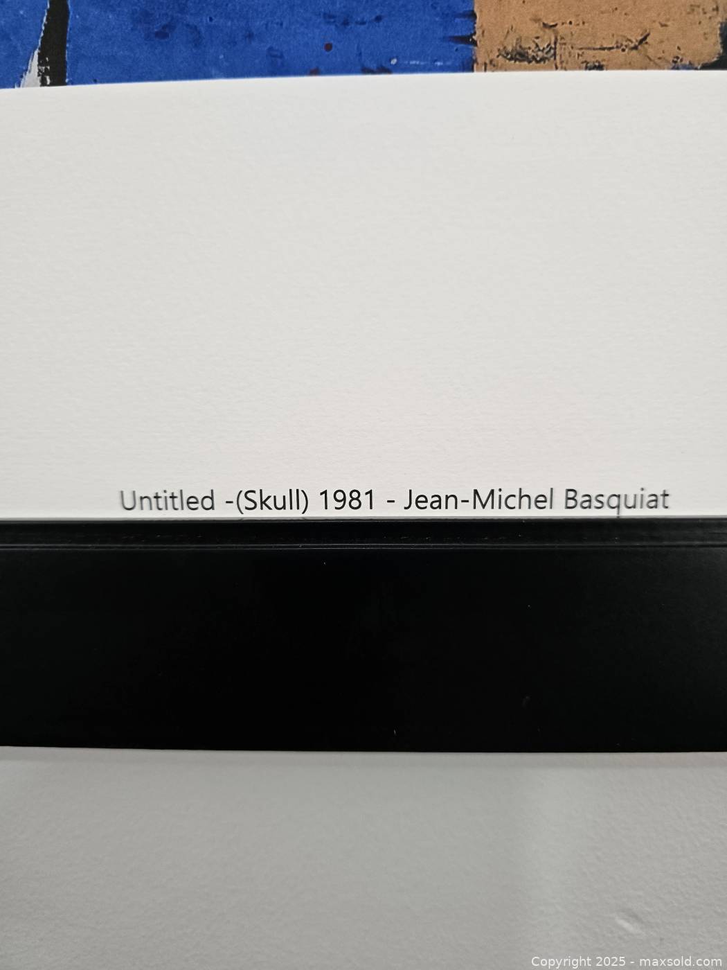 Jean-Michel Basquiat “Untitled (Skull)” reproduction print on paper 18 ...