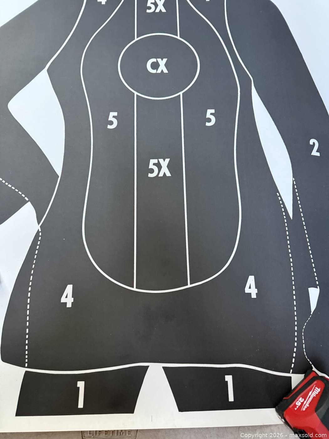 RCMP silhouette paper shooting target 35" x 45" | Maxsold
