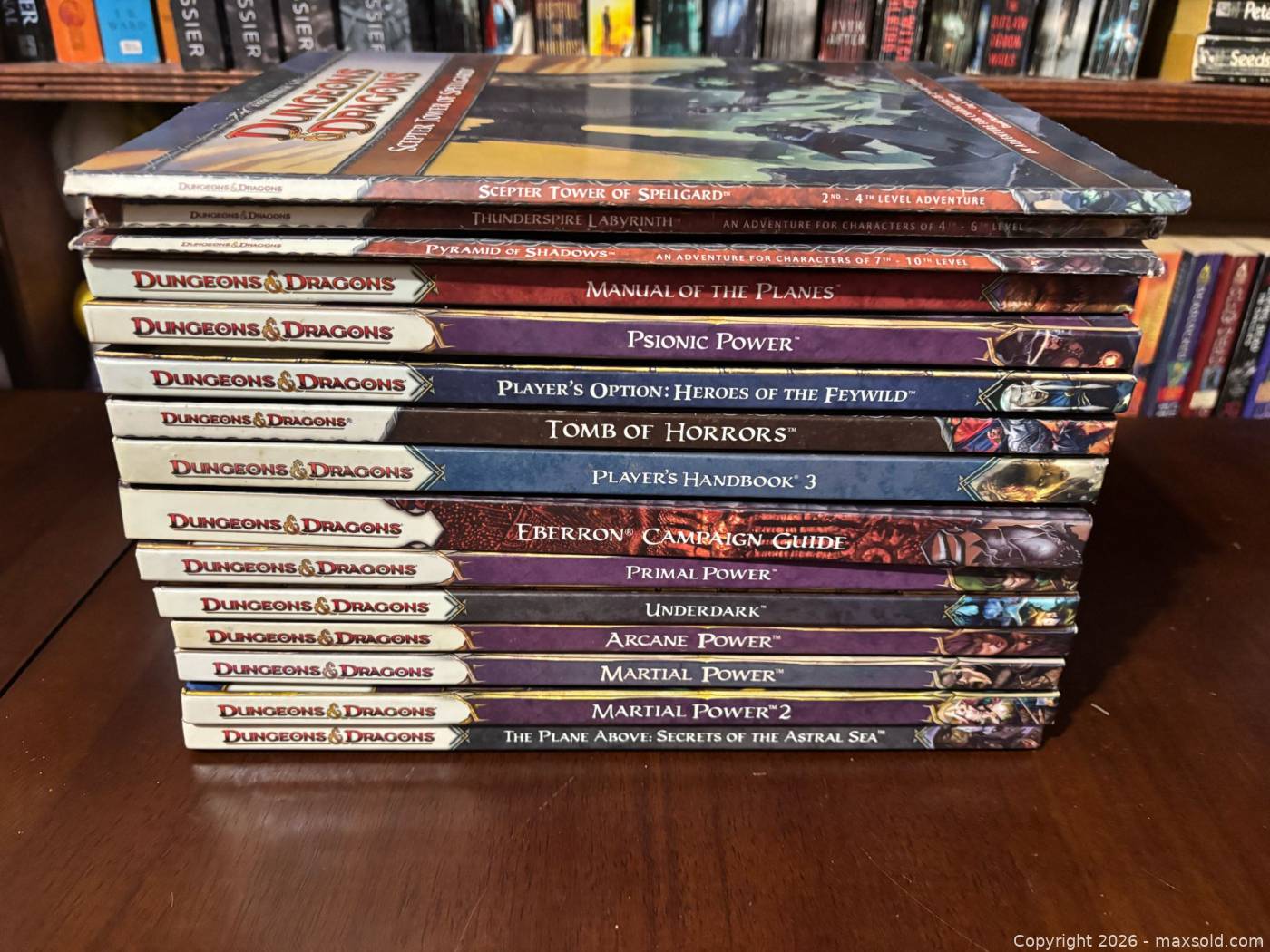 Dungeons & Dragons 4e Softcover Books, 13 | Maxsold