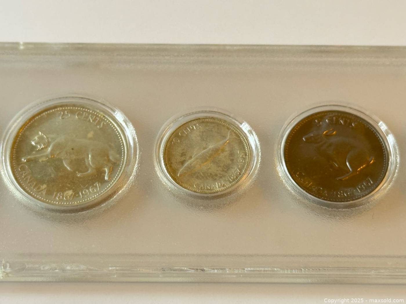 1967 Canadian Centennial coin set, six coins | Maxsold