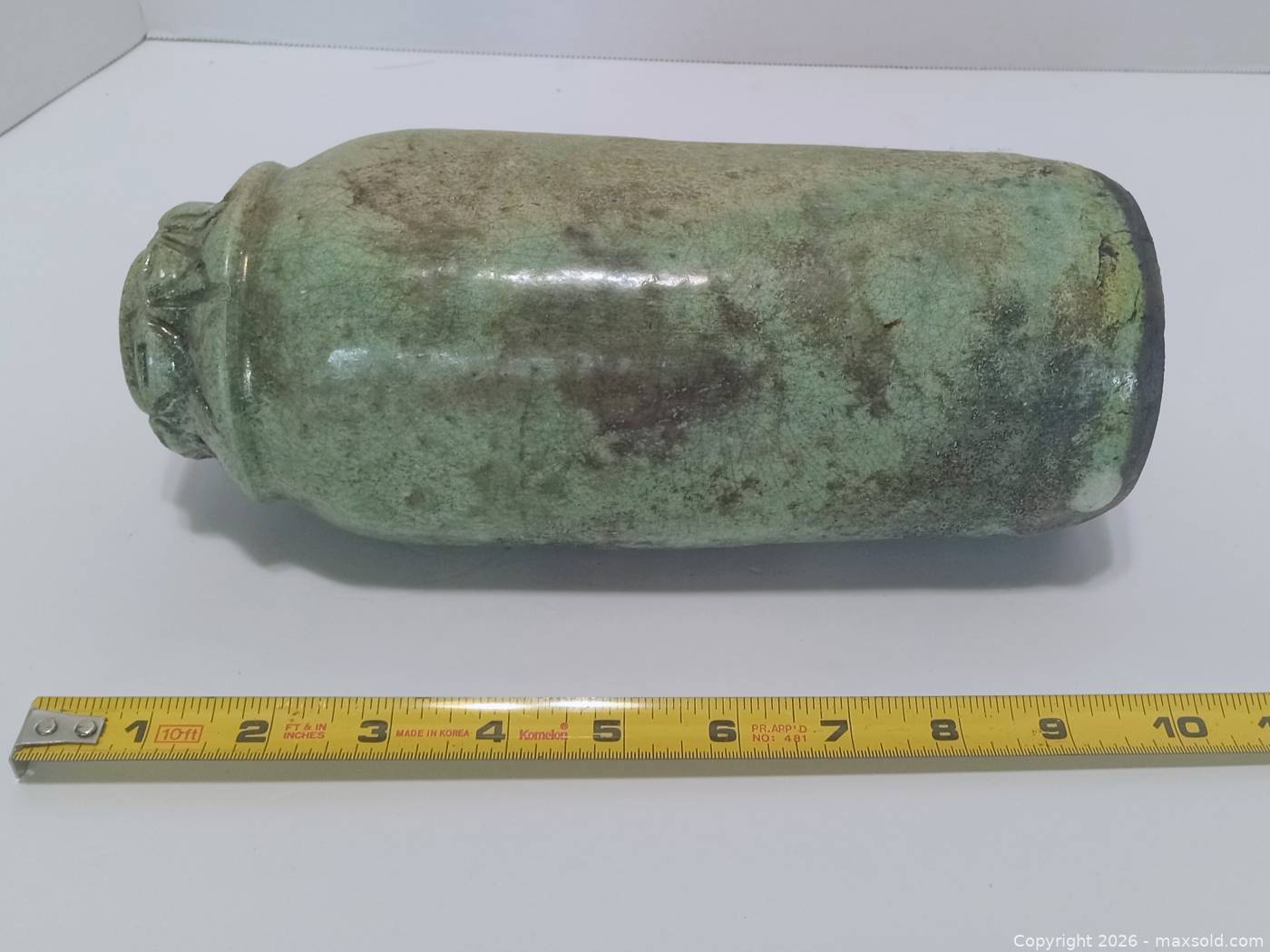 Vintage Bruce Johnson Raku Pottery Vase | Maxsold