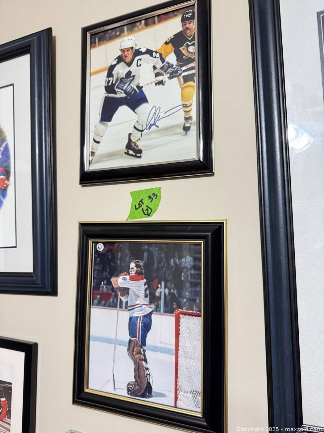 Darryl Sittler signed photo and Ken Dryden framed print | Maxsold