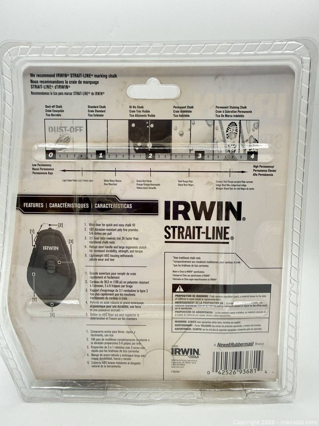 Irwin Strait-Line SpeedLine Chalk Reel Kit, Blue | Maxsold
