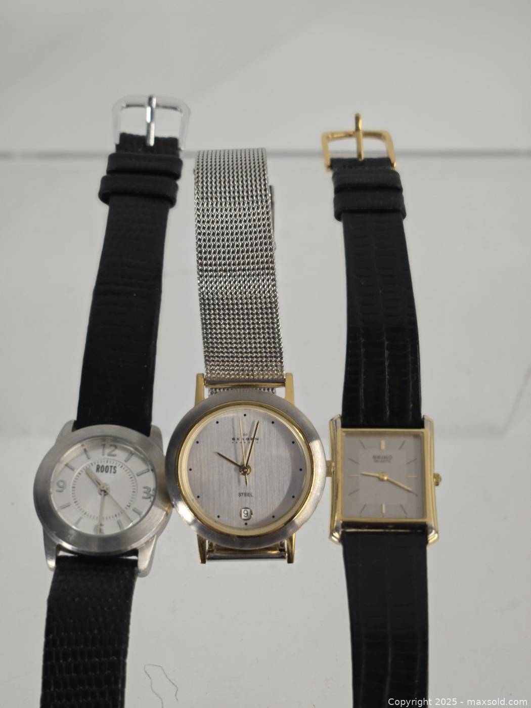 Roots Skagen Seiko wrist watches stainless steel | Maxsold