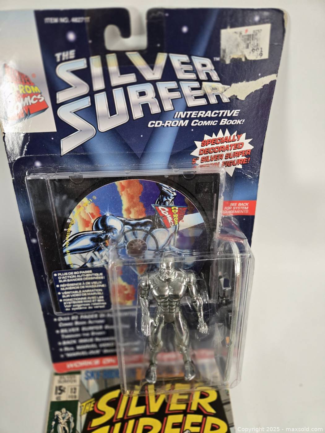Marvel Silver Surfer CD-ROM Figure & Comic | Maxsold