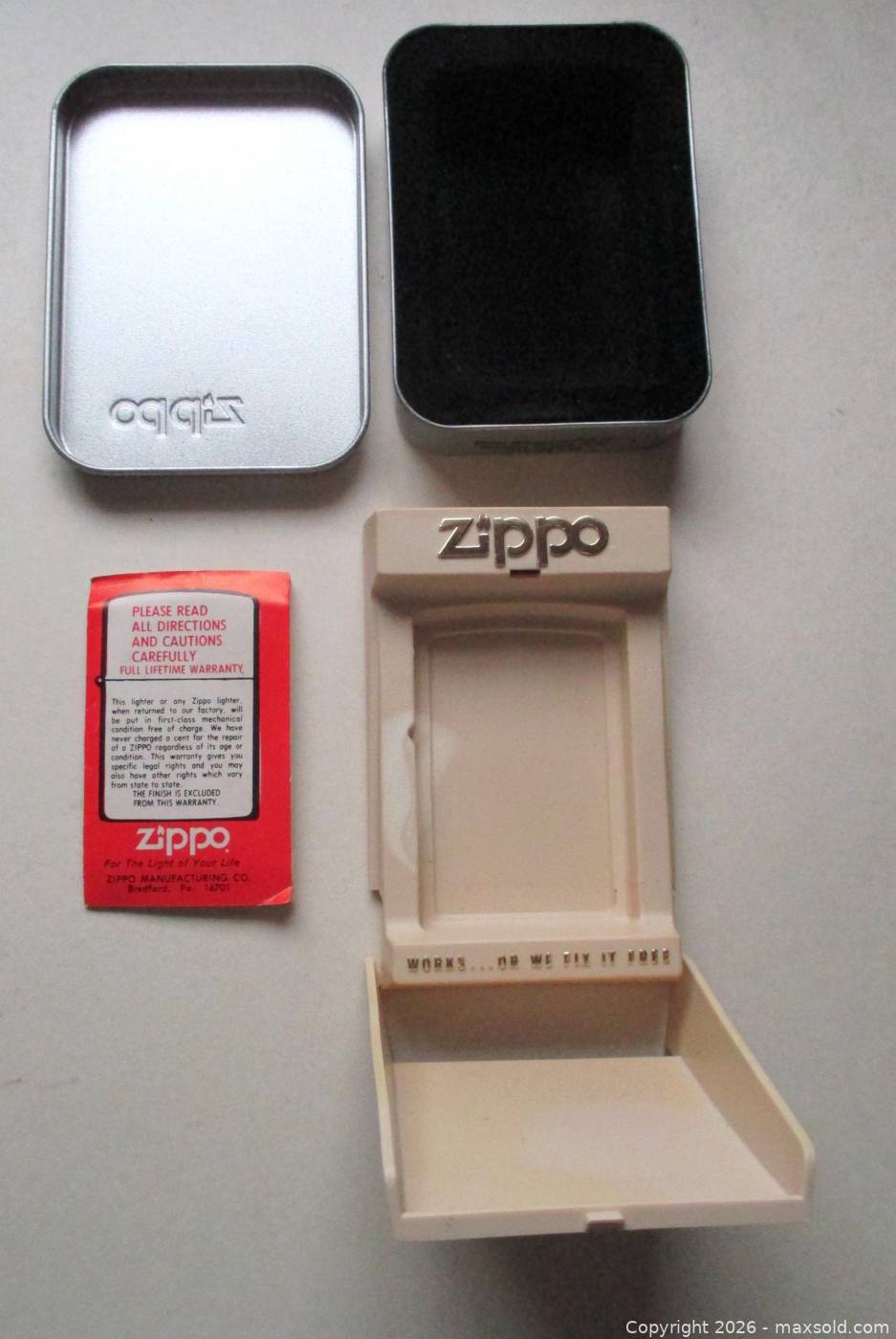 Eight Vintage Lighters And Zippo Boxes | Maxsold