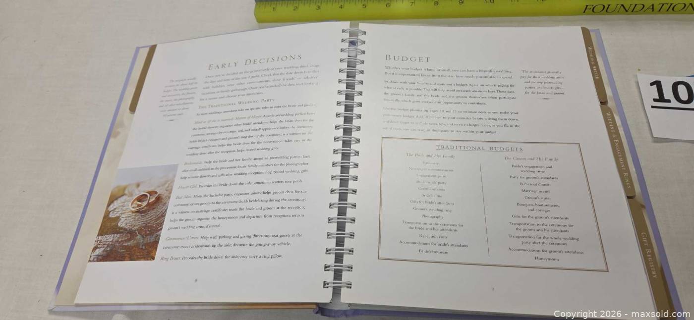 Christian Wedding Planner book with 6 sealed 50-count print-your-own ...