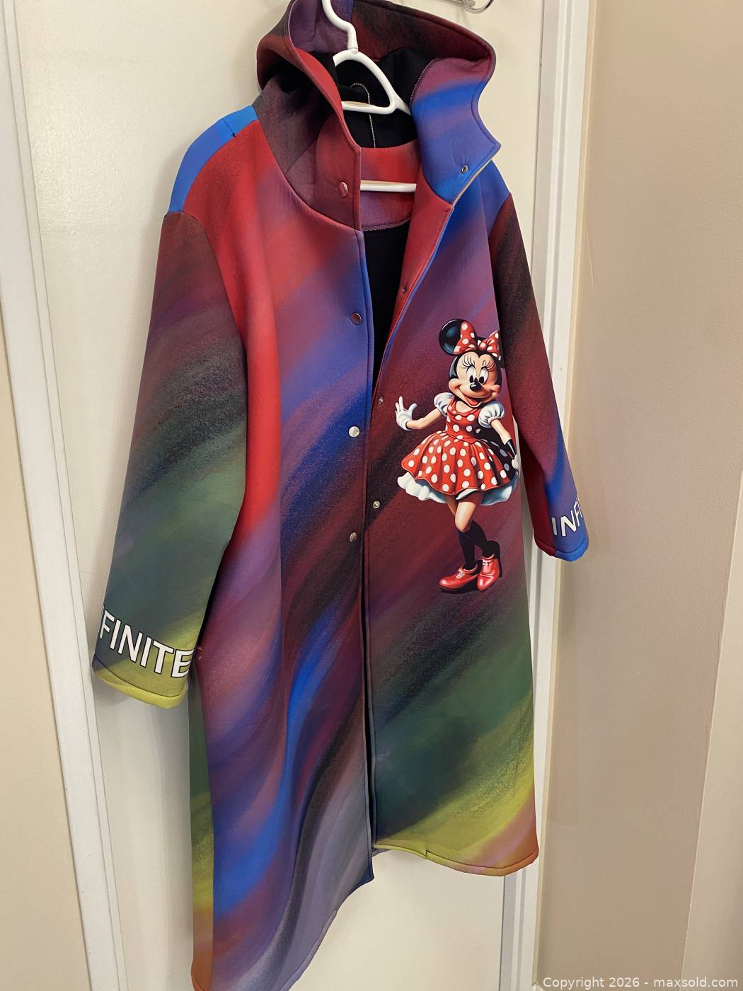 Beyond Capri Hooded Long Coat with Minnie Mouse Graphic | Maxsold