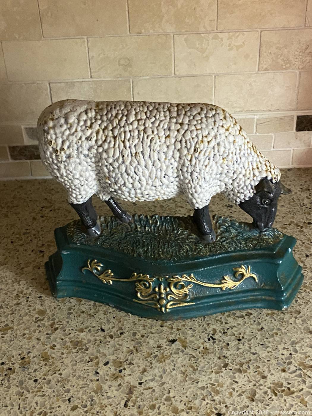 Cast iron sheep doorstop | Maxsold