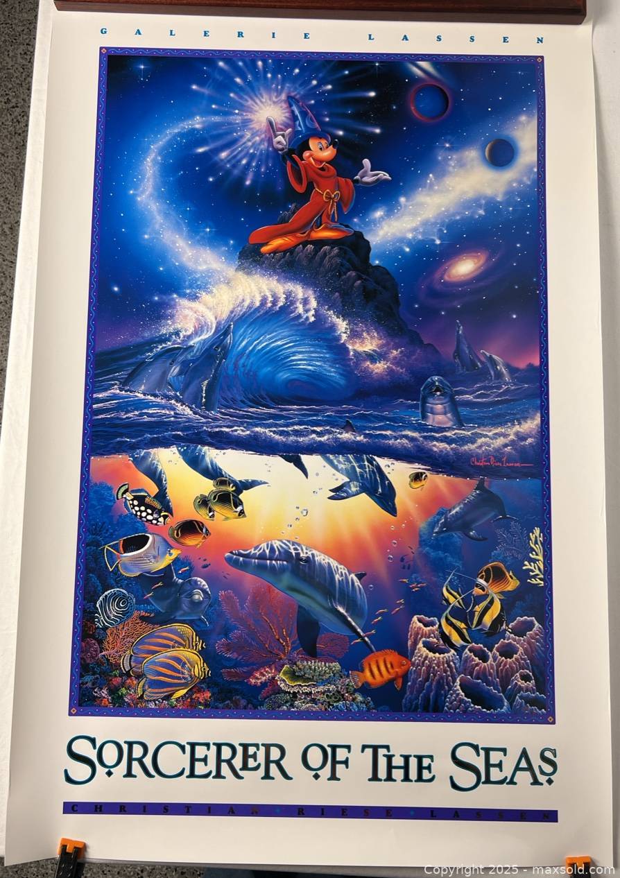Mickey Mouse Sorcerer of the Sea poster 24x36 | Maxsold