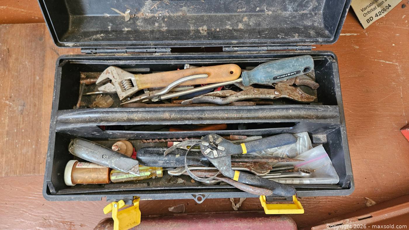 Toolbox With Assorted Hand Tools | Maxsold