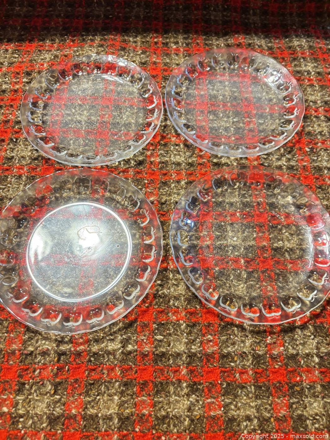 Imperial Glass Candlewick salad plates set of 4 | Maxsold