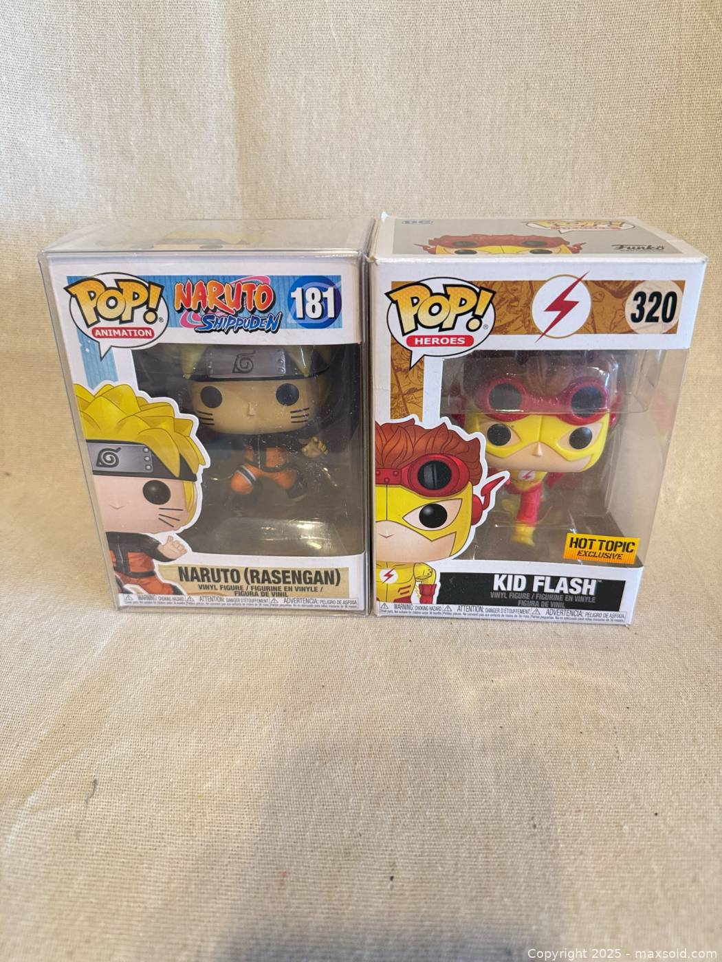 Funko Pop Naruto Rasengan #181 & Kid Flash #320 | Maxsold