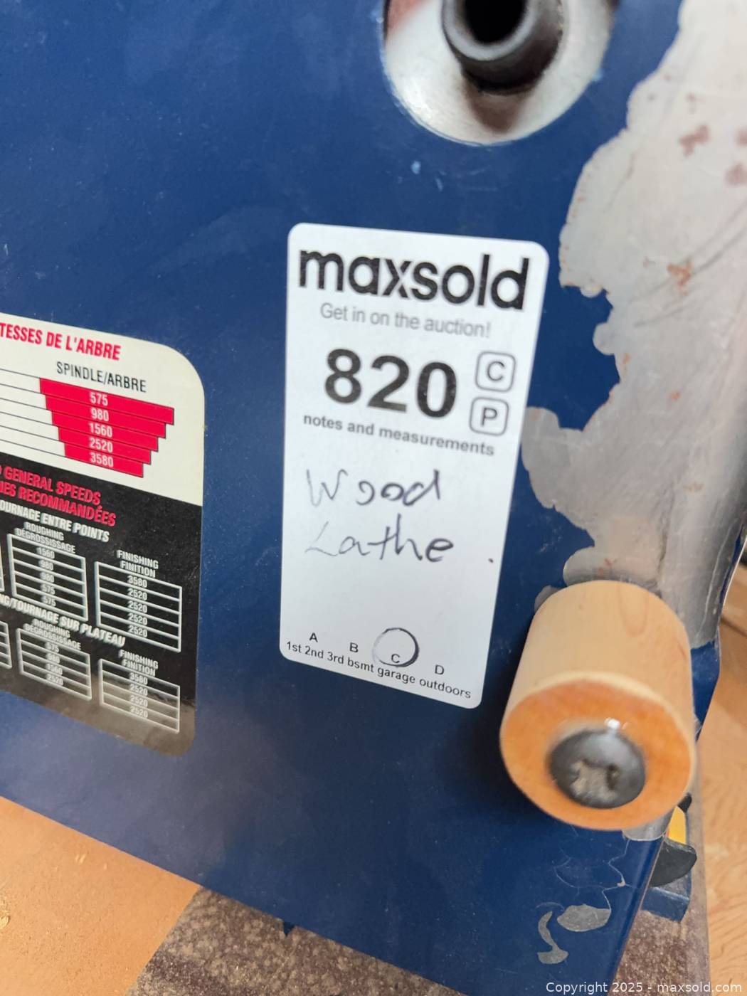 Mastercraft 37" Wood Lathe Model 55-4507-2 | Maxsold