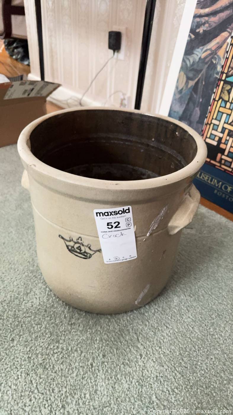 Vintage stoneware open crock | Maxsold