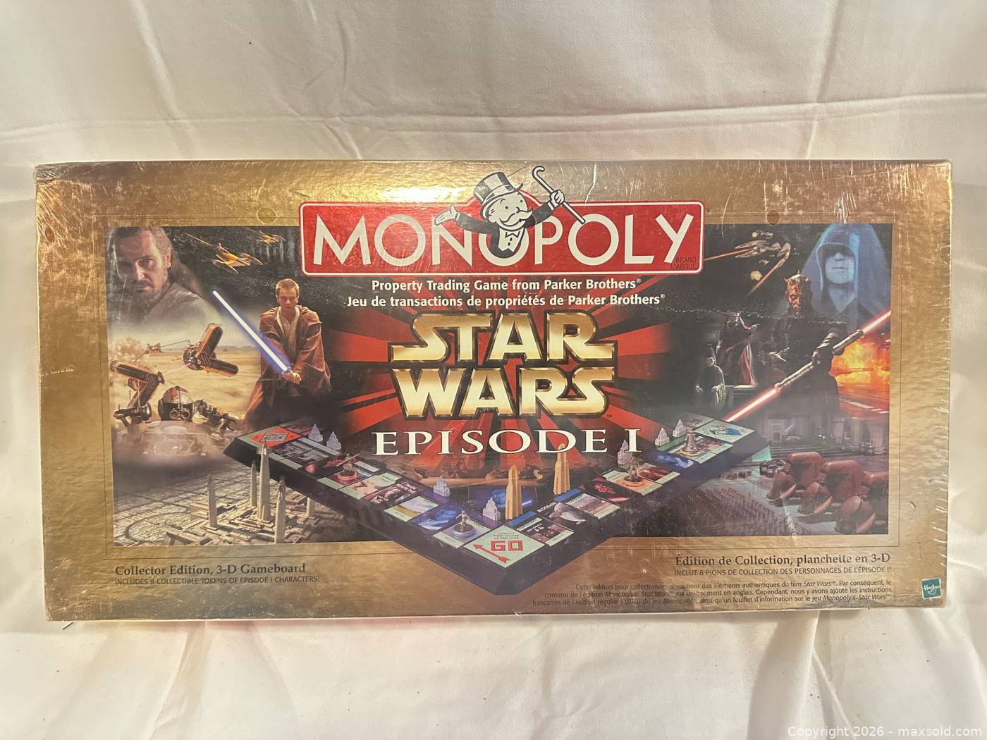 Star Wars Monopoly 3-D Game Board Collector’s Edition Episode I 1999 ...