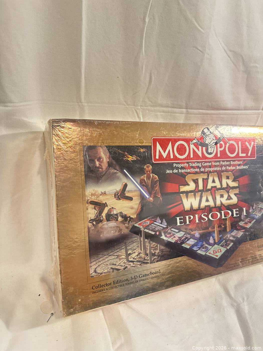 Star Wars Monopoly 3-D Game Board Collector’s Edition Episode I 1999 ...