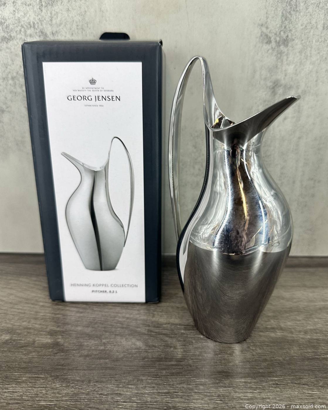 Georg Jensen Henning Koppel 0.2 L stainless steel pitcher with box ...