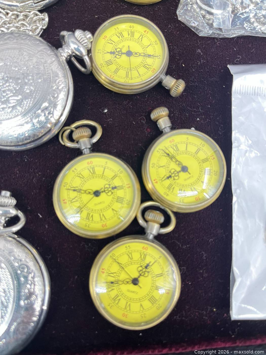 Quartz Pocket Watches And Base Metal Rings | Maxsold