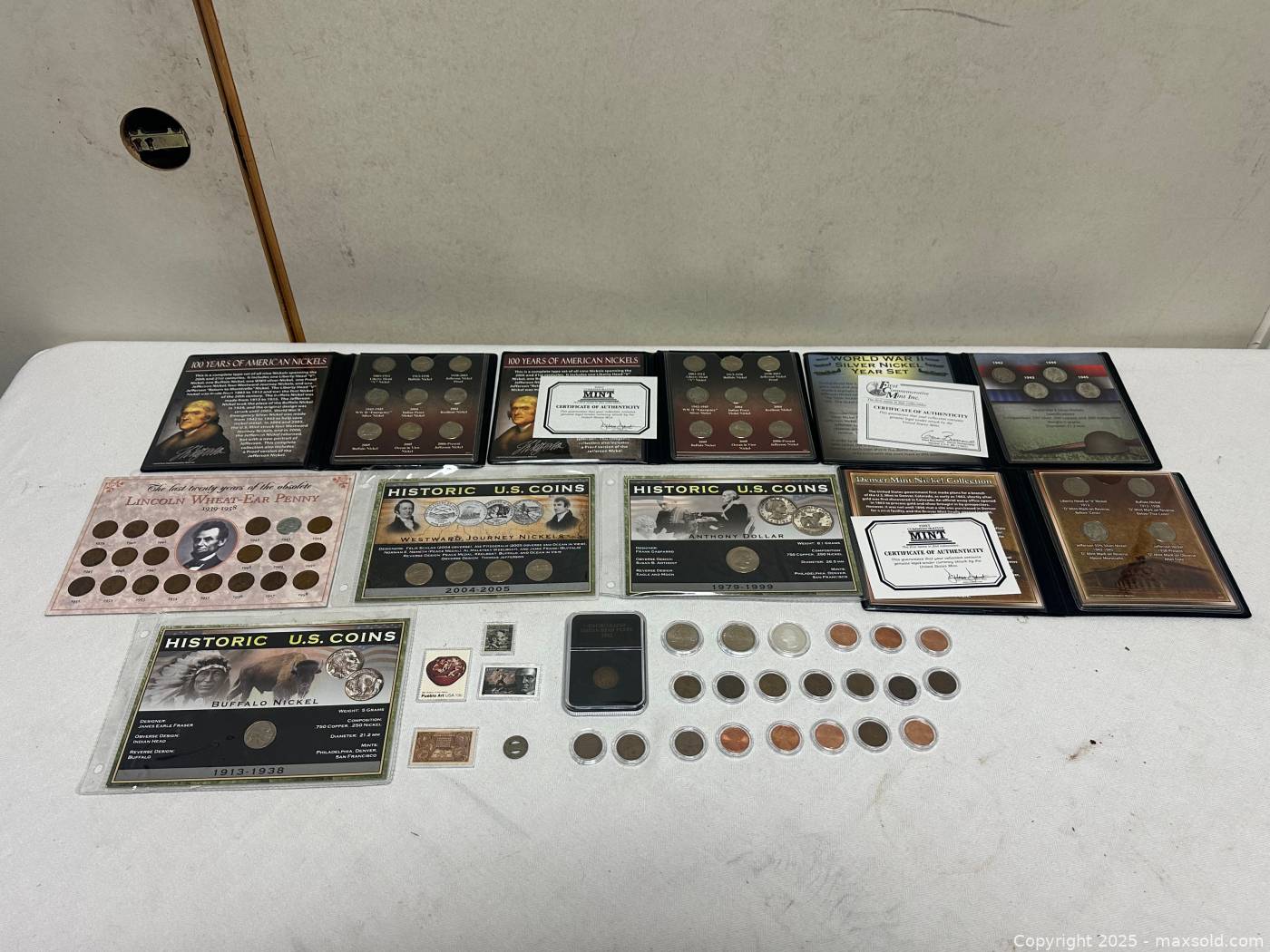 US coin, stamp and token assortment | Maxsold