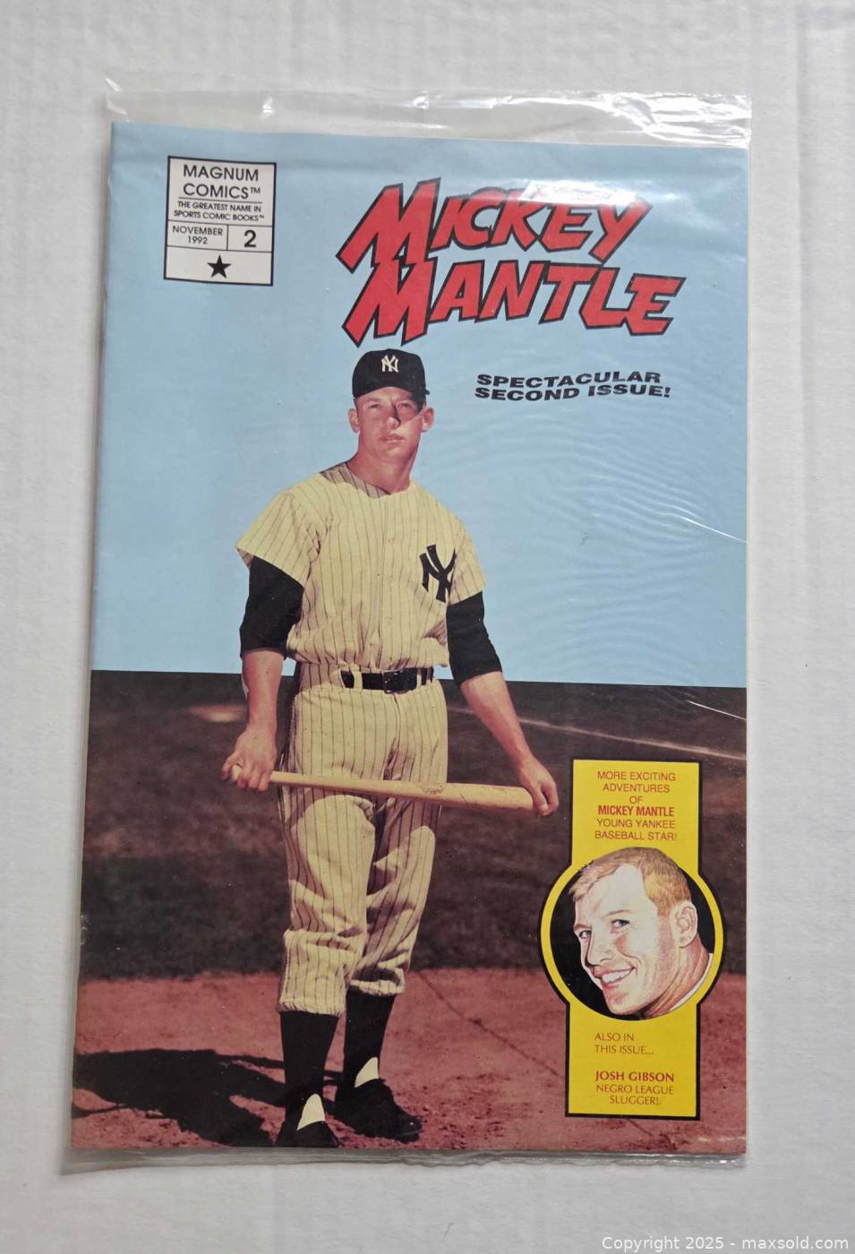 Magnum Comics Mickey Mantle Issue #2 comic with trading cards | Maxsold