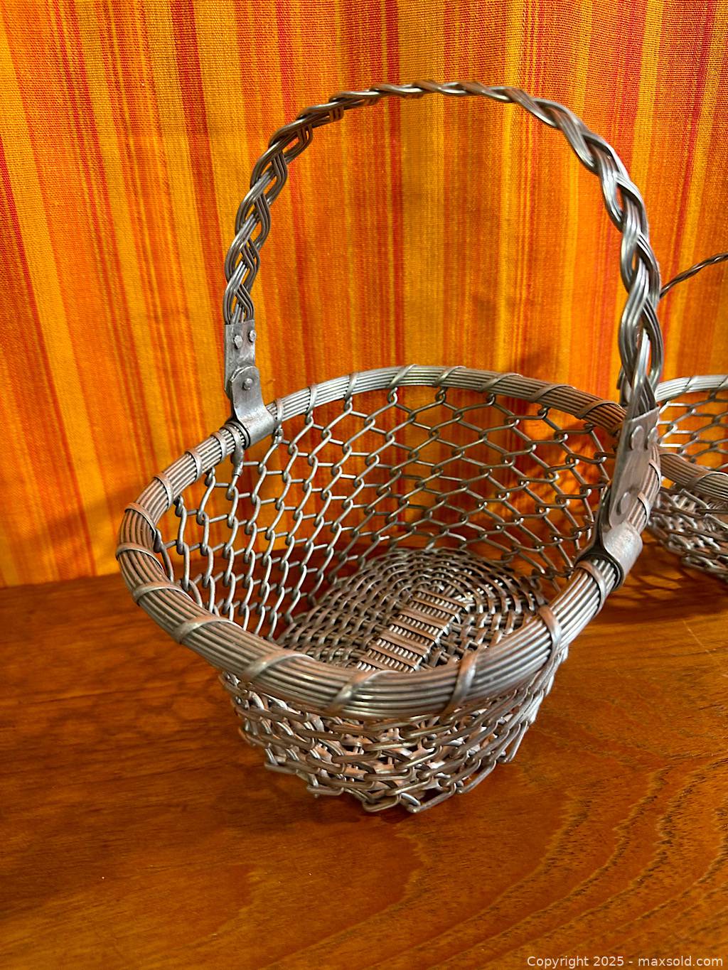 Woven Aluminum Baskets, Set of 2 | Maxsold