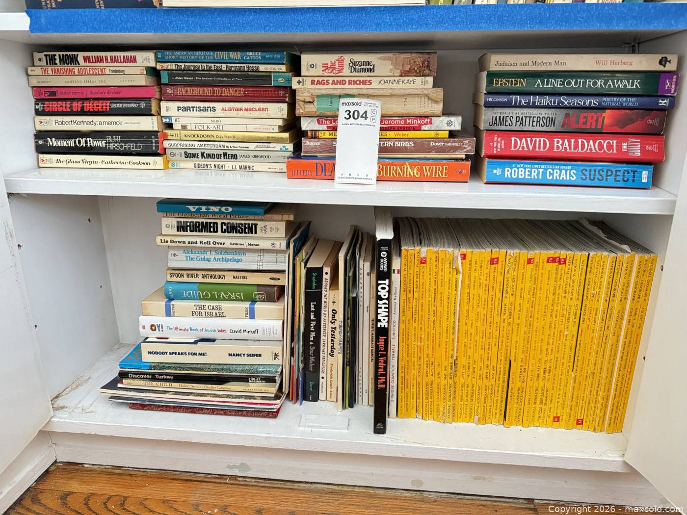 National Geographic magazines 1967-1973, assorted fiction & non-fiction ...