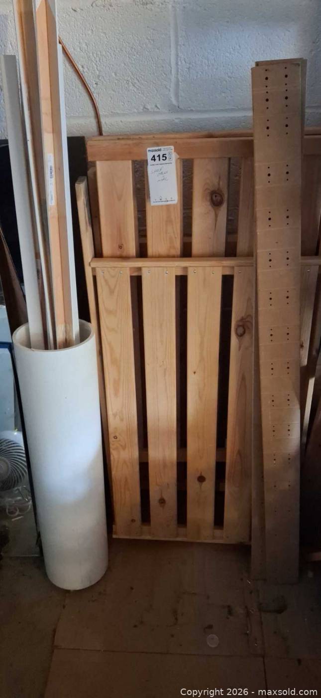 Wooden shelf panels and trim pieces | Maxsold